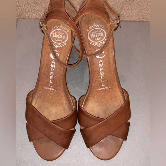 Jeffrey Campbell | Shoes | Jeffrey Campbell Trudeau Tan Leather Wedge ...